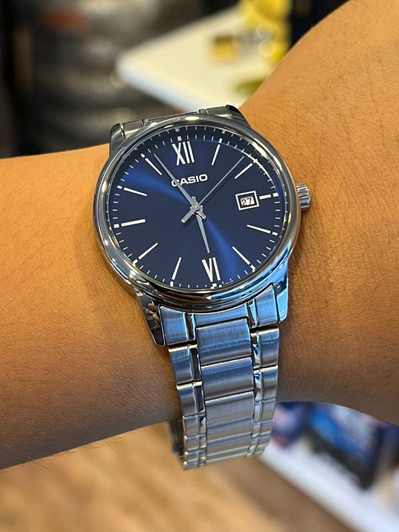Original Casio Analog Stainless Steel Mens Watch Mtp V002d 2b3 Legit Casio Analog Mens Watch