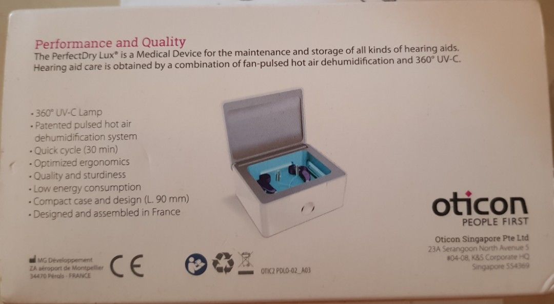 Oticon PerfectDry Lux, Health & Nutrition, Assistive & Rehabilatory ...