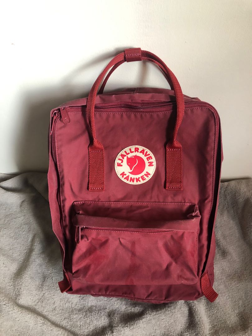 Ox Red Fjallraven Kanken, Women's Fashion, Bags & Wallets, Backpacks on ...