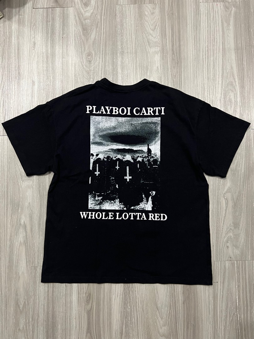 Playboi Carti "Satanic" Whole Lotta Red Merch, Men's Fashion, Tops ...