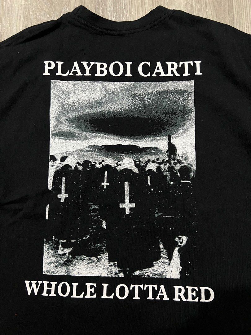 Playboi Carti "Satanic" Whole Lotta Red Merch, Men's Fashion, Tops ...