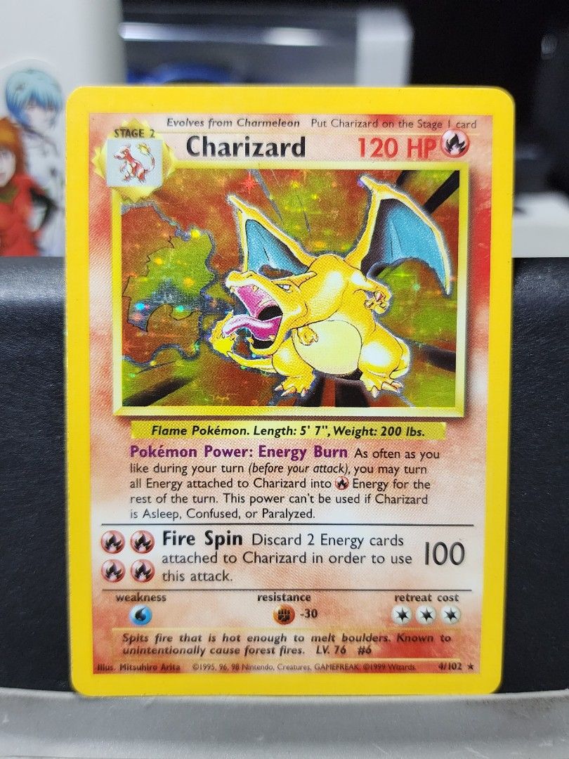 Pokemon card TCG - Charizard base set holo rare, Hobbies & Toys, Toys ...
