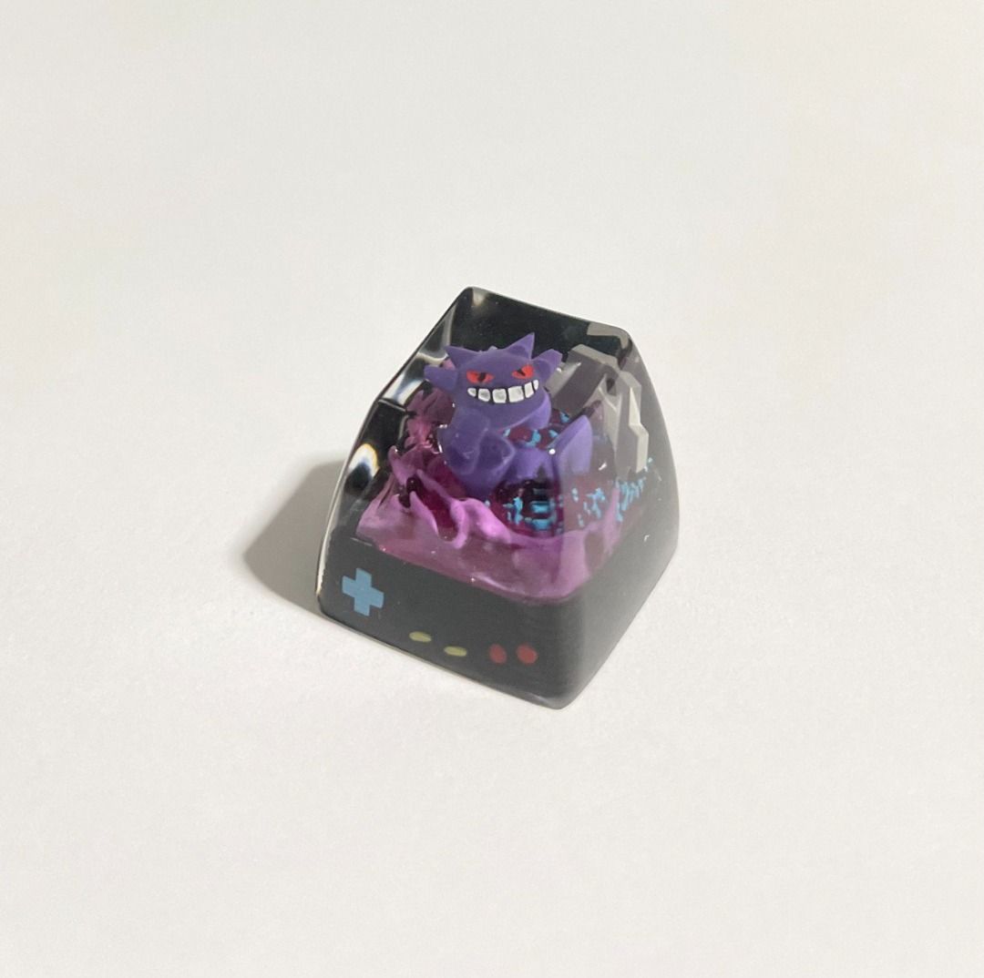 Pokemon (Gengar) artisan keycap, Computers & Tech, Parts & Accessories ...