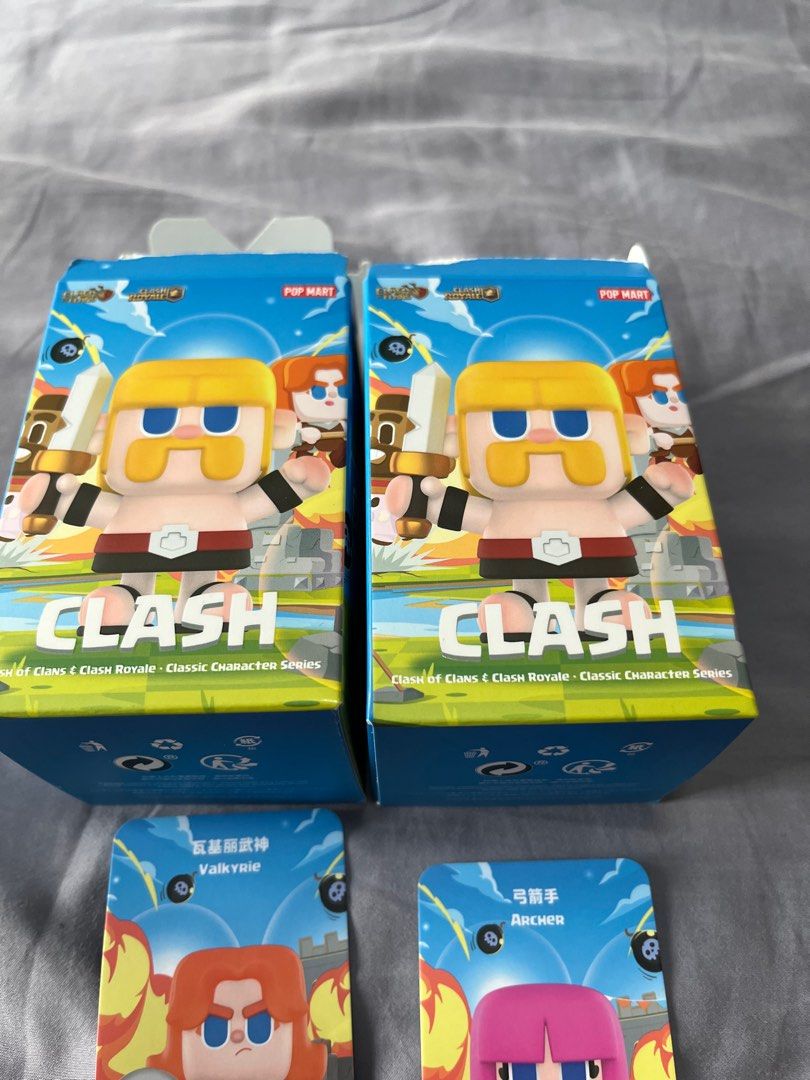 Popmart clash archer and Valkyrie, Hobbies & Toys, Toys & Games on ...