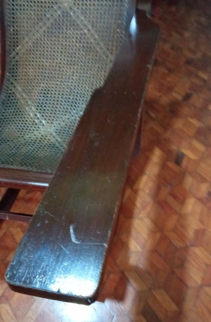PRELOVED BUTAKA / SOLID WOOD ROCKING CHAIR, Furniture & Home Living ...
