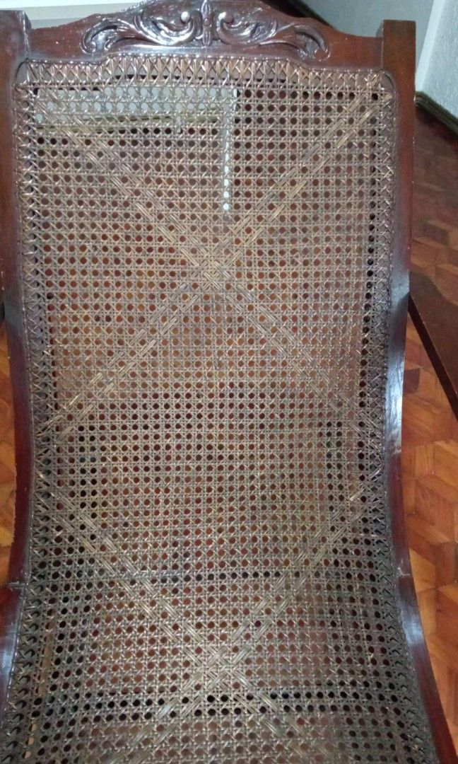 PRELOVED BUTAKA / SOLID WOOD ROCKING CHAIR, Furniture & Home Living ...