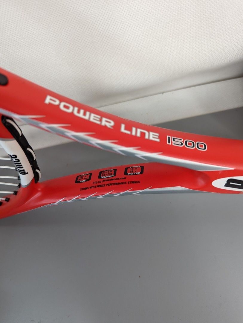 PRINCE POWER LINE 1500 TENNIS RACKET, Sports Equipment, Sports & Games ...
