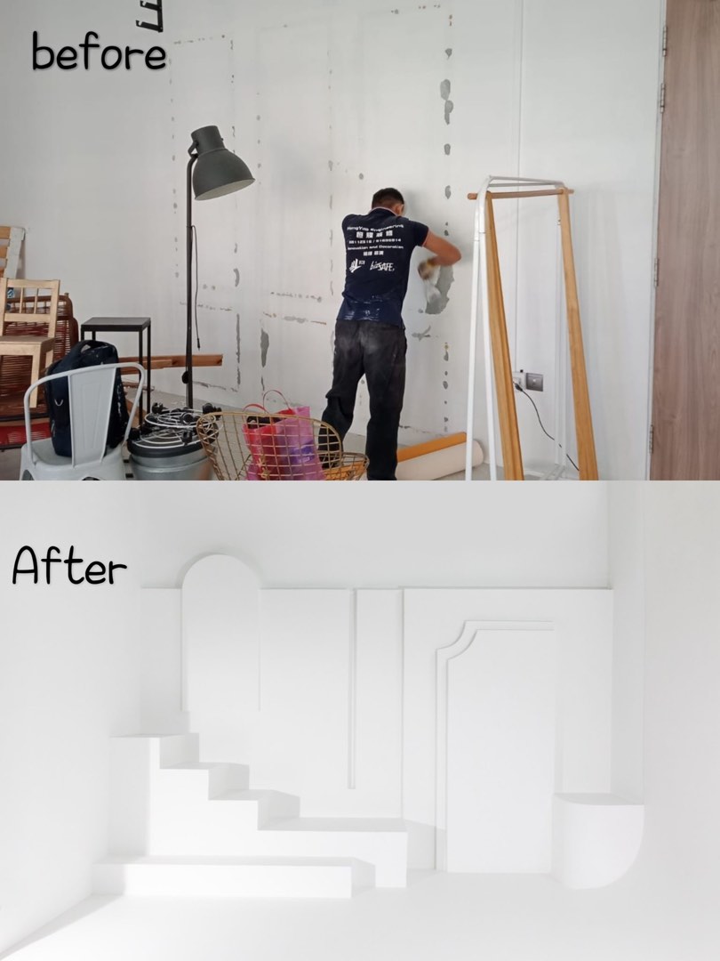 HP:90049969 .photography studio design wall, feature wall，design ...