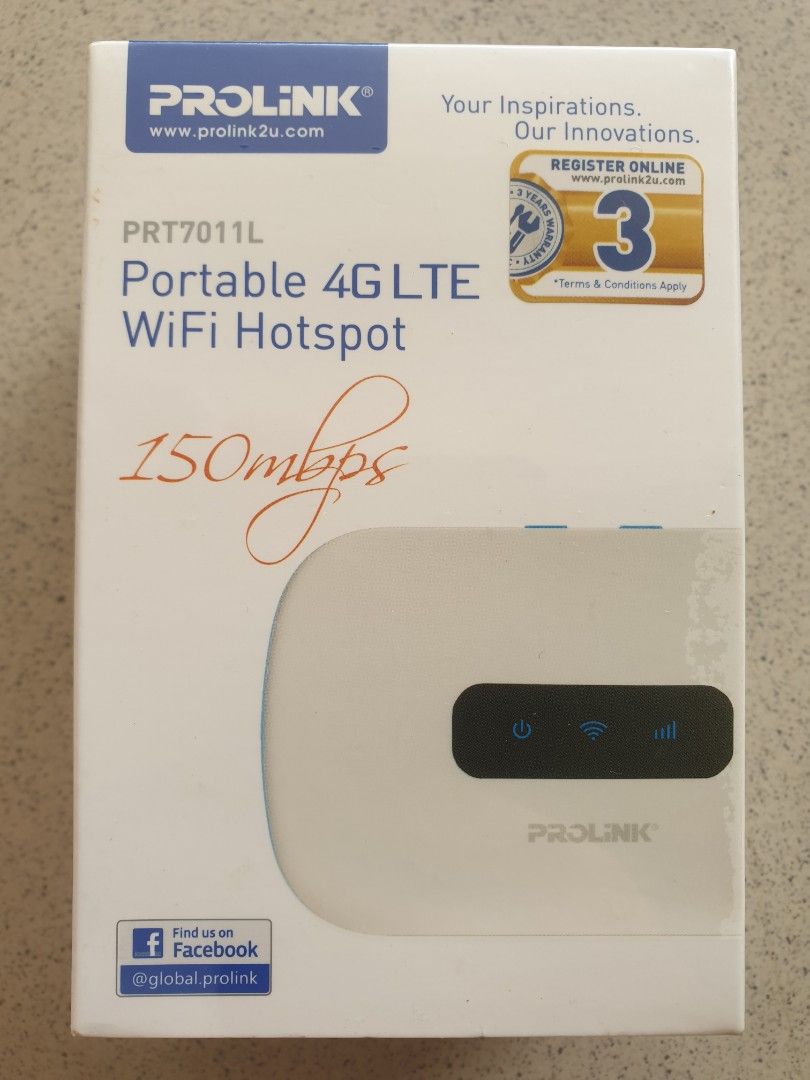 PROLINK 4G LTE WiFi Hotspot Portable PRT7011L. Sealed and unopened, Mobile Phones & Gadgets ...