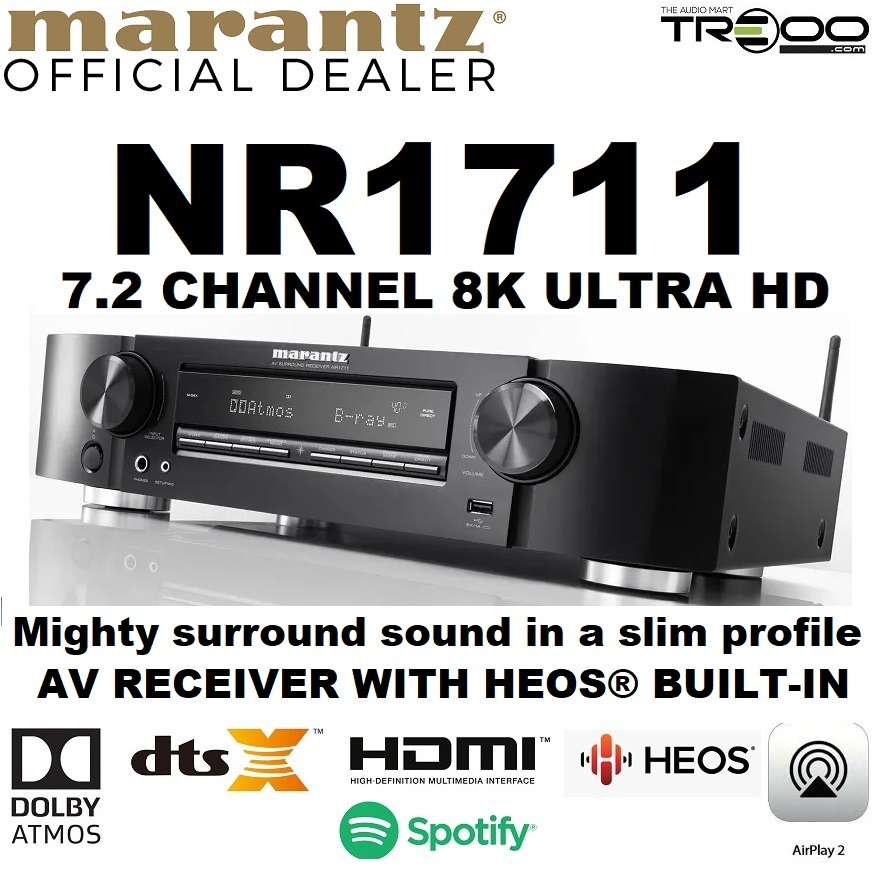 [Official] Marantz NR1711 Multi-Room Wireless Bluetooth/WiFi/Ethernet Network Streamer & 7.2 ...