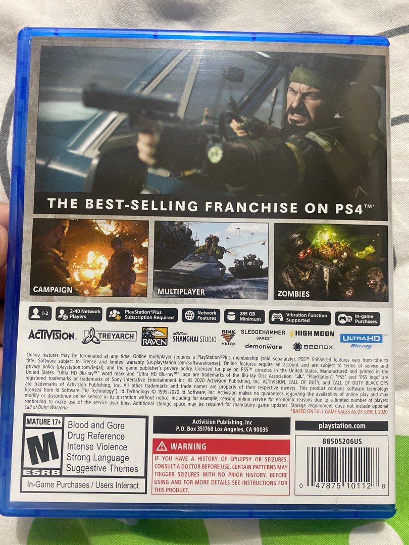 Ps5 game Call of duty black ops cold war, Video Gaming, Video Games ...