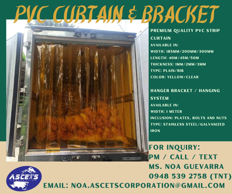 PVC CURTAIN FOR REEFER VAN, Furniture & Home Living, Home Decor ...