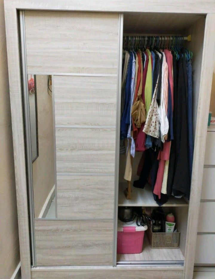Readystock 4ft Sliding Wardrobe wardrobes sliding door cupboard 2 door ...