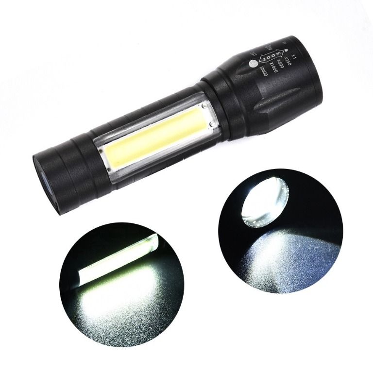 Rechargeable Multi-Functional LED Torchlight Flashlight, Car ...