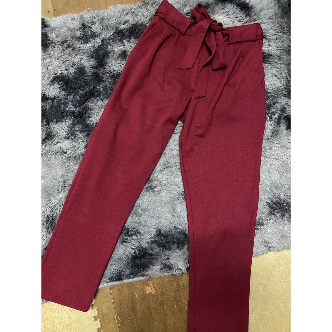 Ribbon Pants, Women's Fashion, Bottoms, Other Bottoms on Carousell