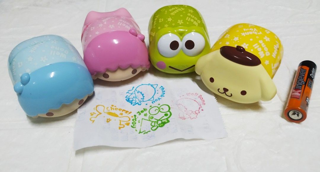 Sanrio and hello kitty self inking stamp set, Hobbies & Toys ...