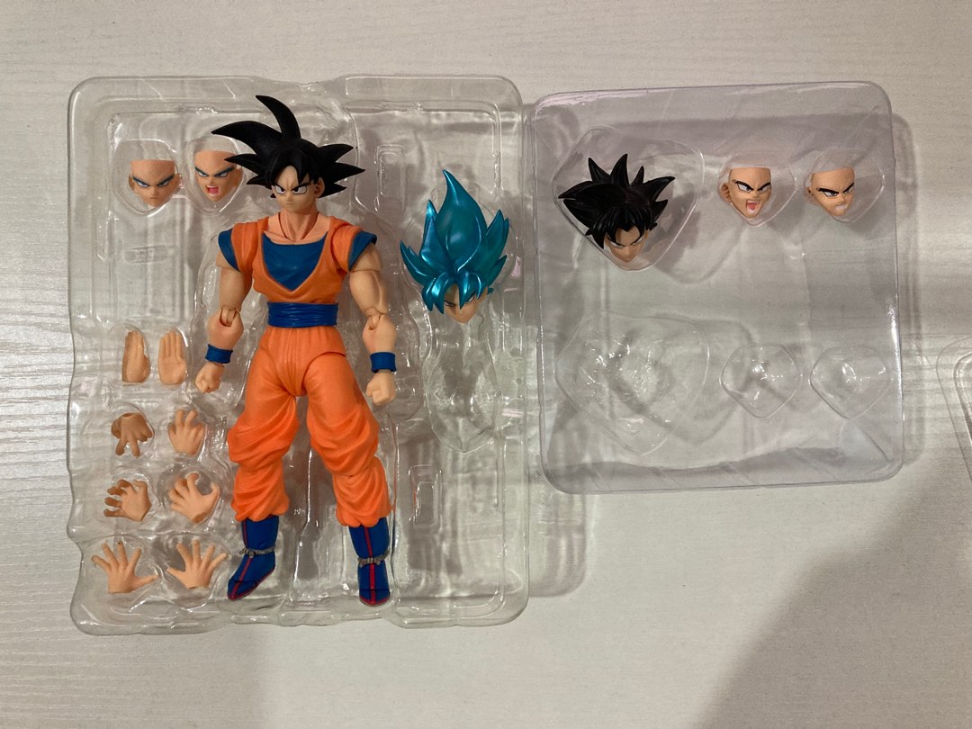 SHF Goku ver. 1 with Demoniacal fit alt heads, Hobbies & Toys, Toys ...