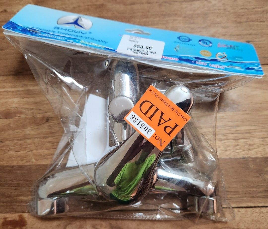 Showy Long Bath Mixer, Furniture & Home Living, Bathroom & Kitchen ...