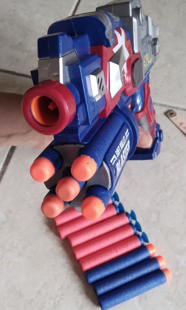 SOFT Bullet Blaster Toy Gun, Hobbies & Toys, Toys & Games on Carousell