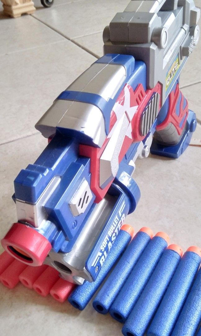 SOFT Bullet Blaster Toy Gun, Hobbies & Toys, Toys & Games on Carousell