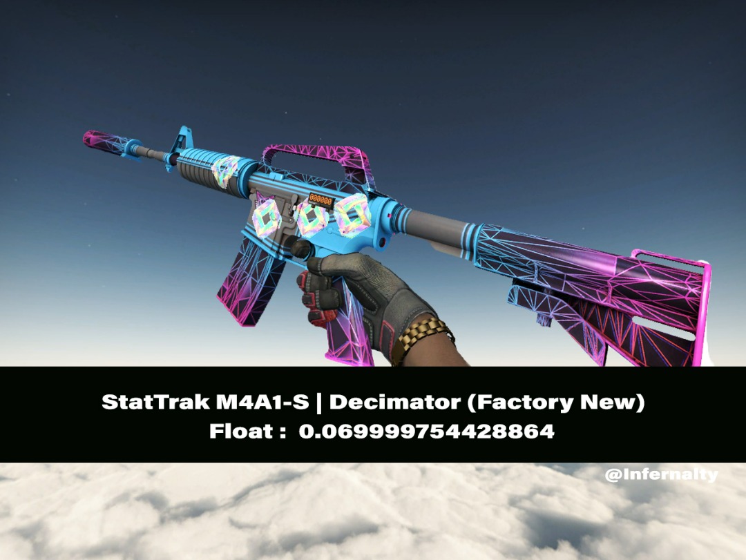 (STICKERS WORTH $60) StatTrak M4A1-S Decimator FN CSGO SKINS KNIVES ...