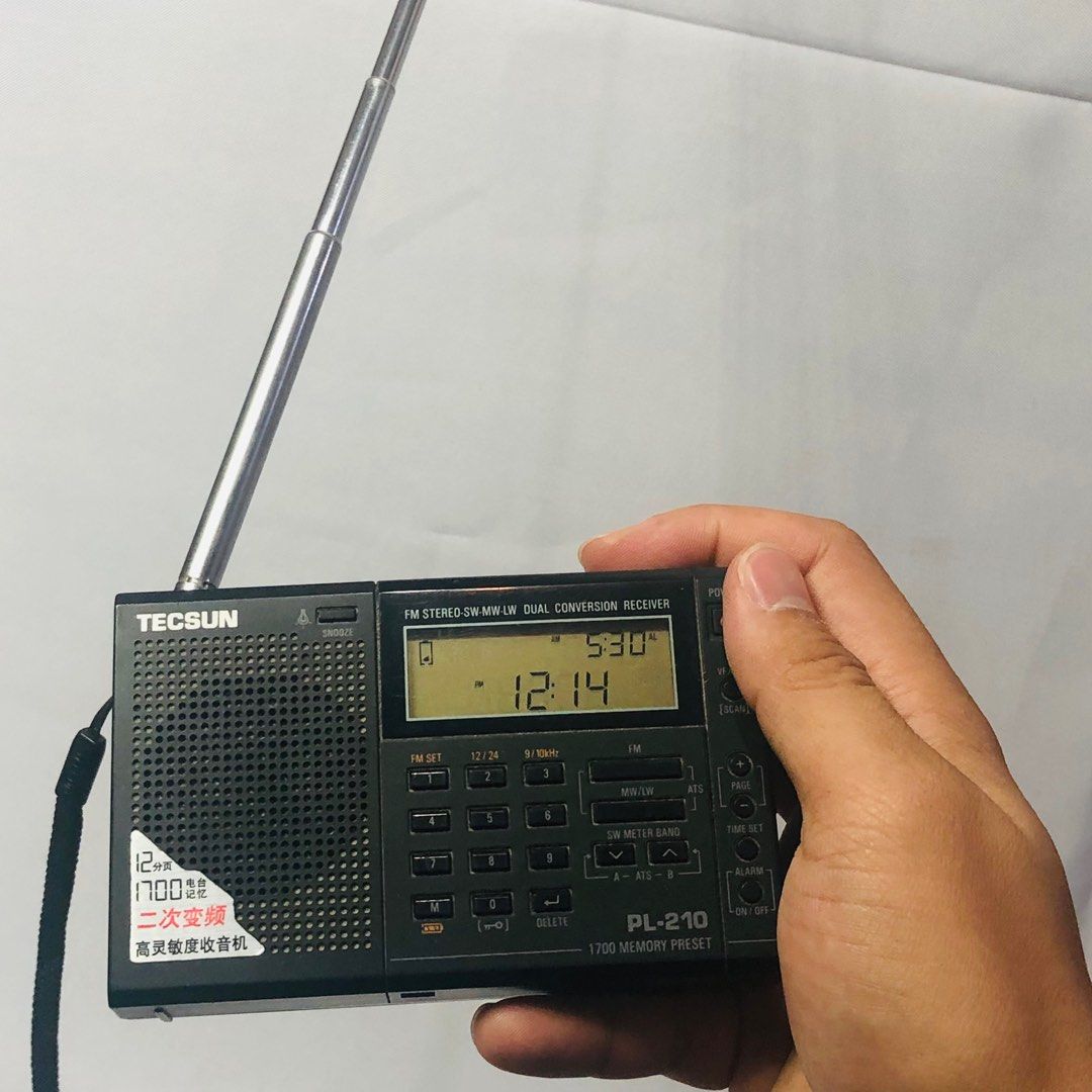 Tecsun PL-210 Full Band AM FM radio with alarm and speaker, Audio ...