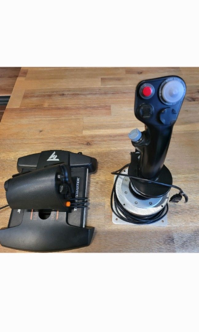 Thrustmaster A-10 flightstick + TWCS throttle for HOTAS gaming, Video Gaming, Gaming Accessories ...