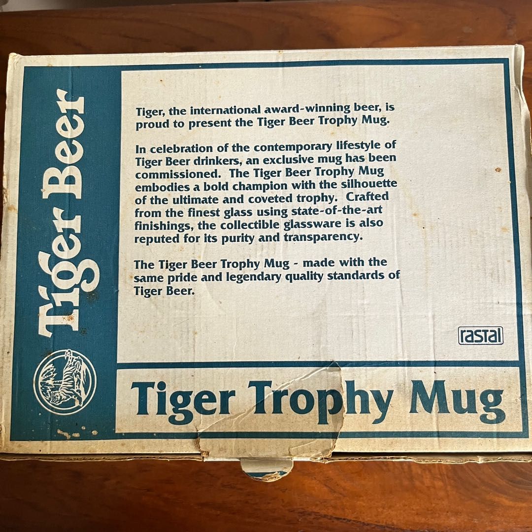Tiger Beer Trophy Mug Set of 6, Hobbies & Toys, Memorabilia ...
