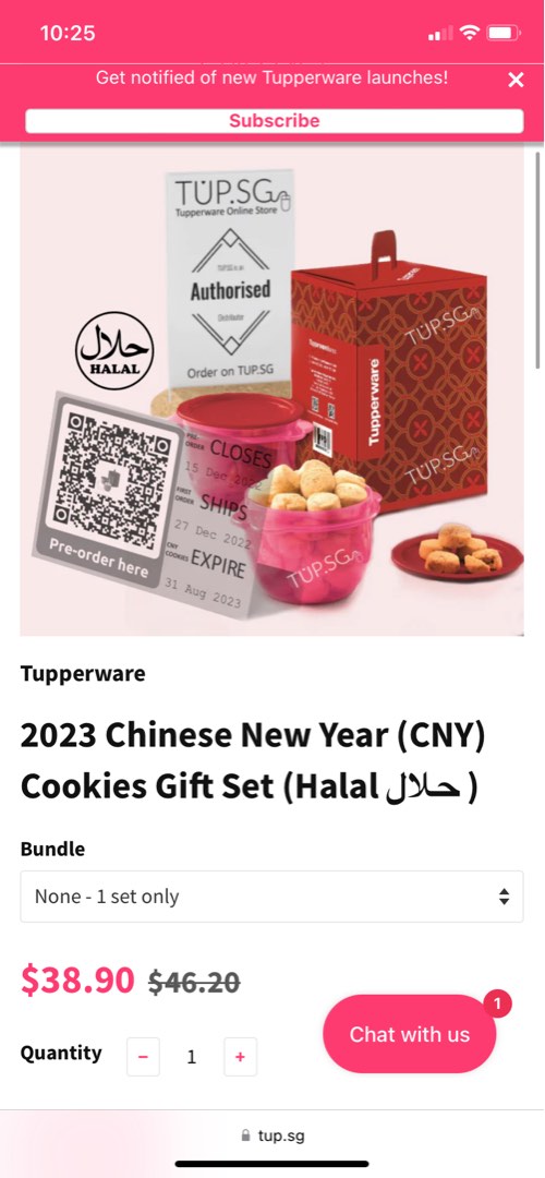 Tupperware CNY Cookies 2023 Pre-order, Food & Drinks, Other Food ...