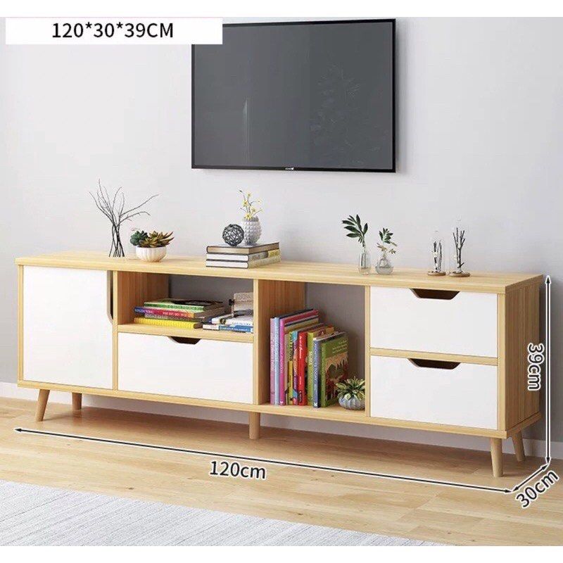 TV Rack Furniture 120/140 cm TV Cabinet 55'' TV for Living Room with ...