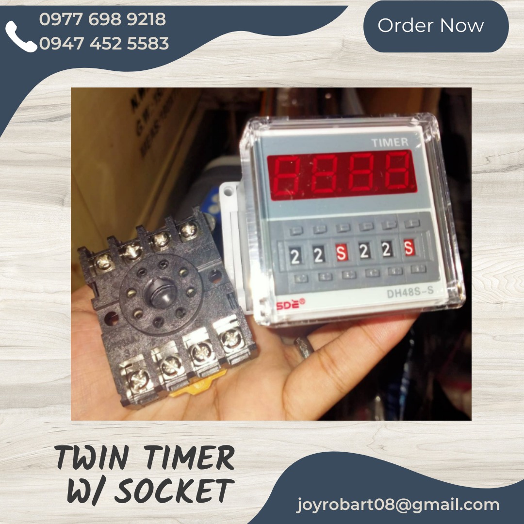 TWIN TIMER W/ SOCKET, Commercial & Industrial, Construction Tools ...