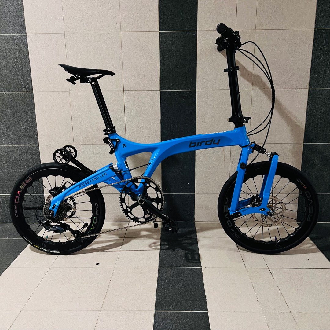 [Upgraded Carbon] R20 Birdy bike upgraded with Carbon Revo Pro Wheelset ...