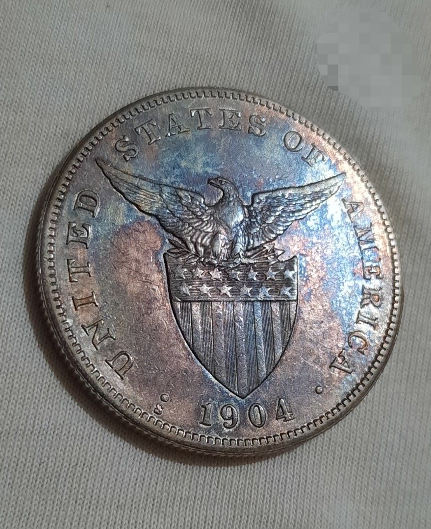 Uspi 1904s 1peso silver coin, Hobbies & Toys, Memorabilia ...
