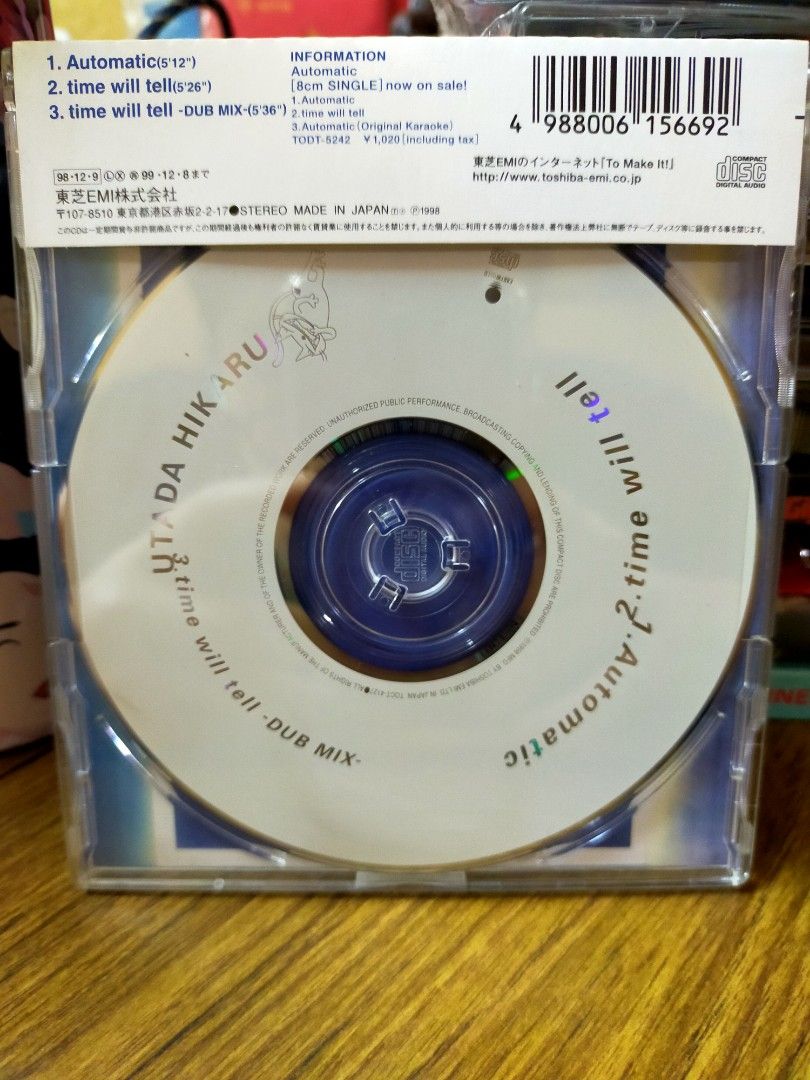 Utada Hikaru Automatic (Single, Made in Japan), Hobbies & Toys, Music ...
