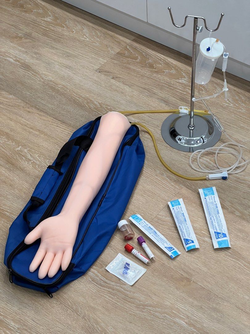 Venipuncture Practice Dummy Arm w/ freebies, Health & Nutrition ...