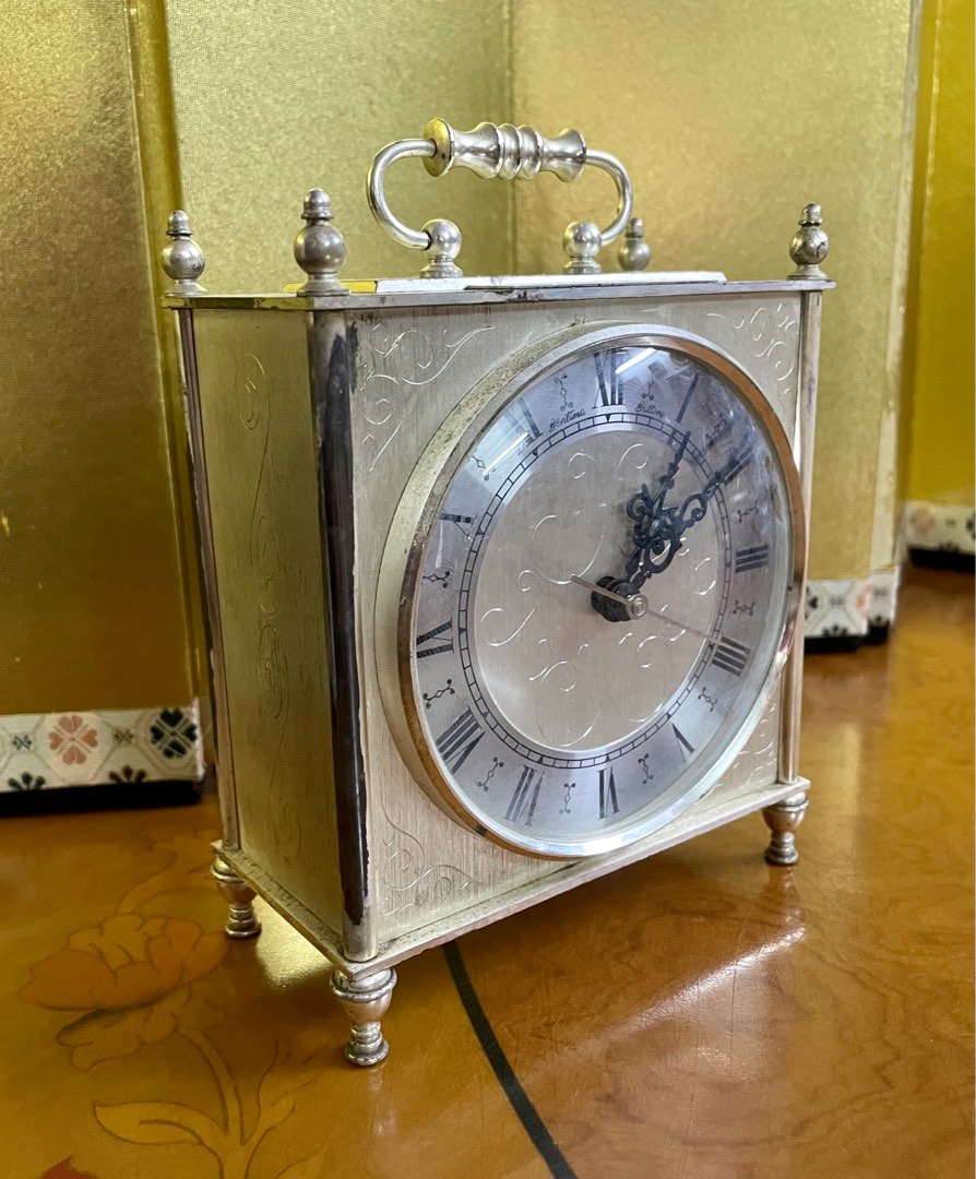 Vintage Rare 1970's German Bentima Quartz Transistor Brass Table Clock 12x7x16cms, Hobbies ...