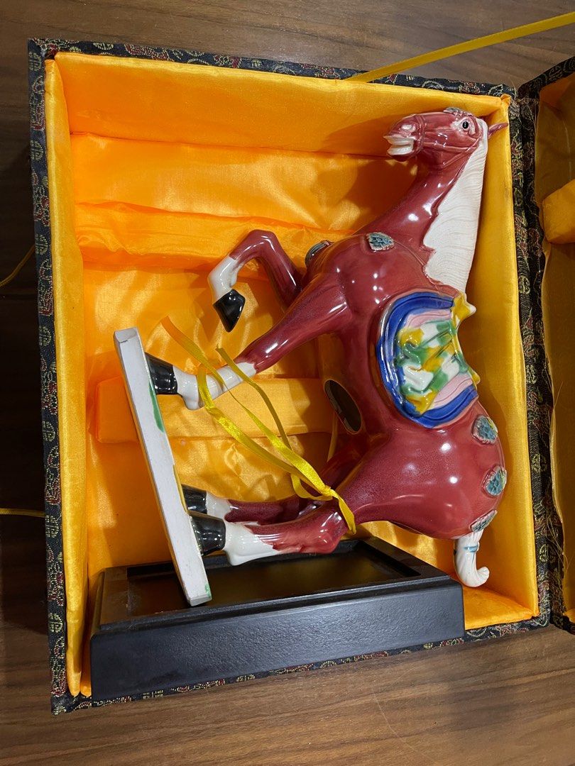 Vintage Chinese Tang Dynasty Style Glazed Horse, Hobbies & Toys ...