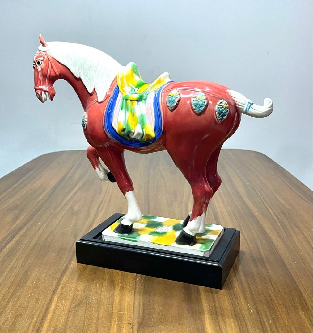Vintage Chinese Tang Dynasty Style Glazed Horse, Hobbies & Toys ...
