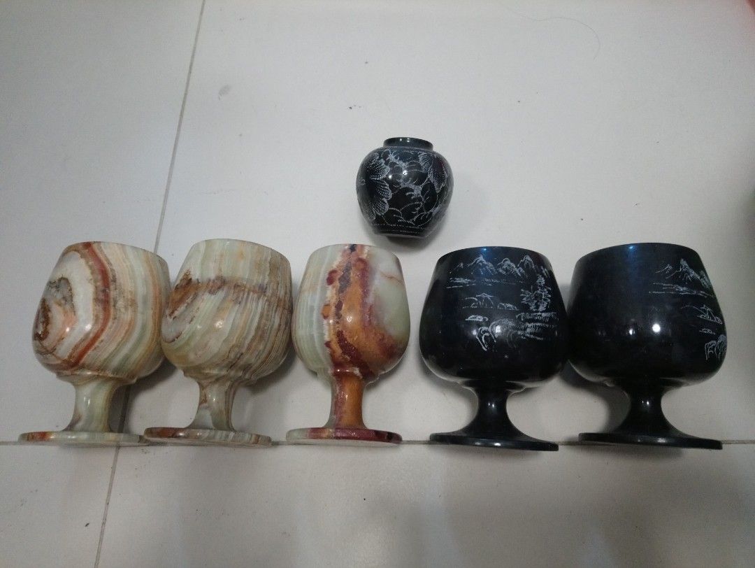 Vintage Marble goblet $10 ea, Hobbies & Toys, Memorabilia ...