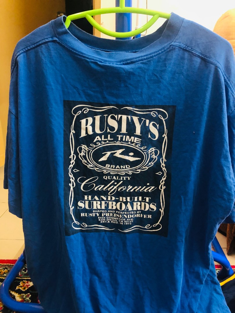 vintage RUSTY, Men's Fashion, Tops & Sets, Tshirts & Polo Shirts on ...
