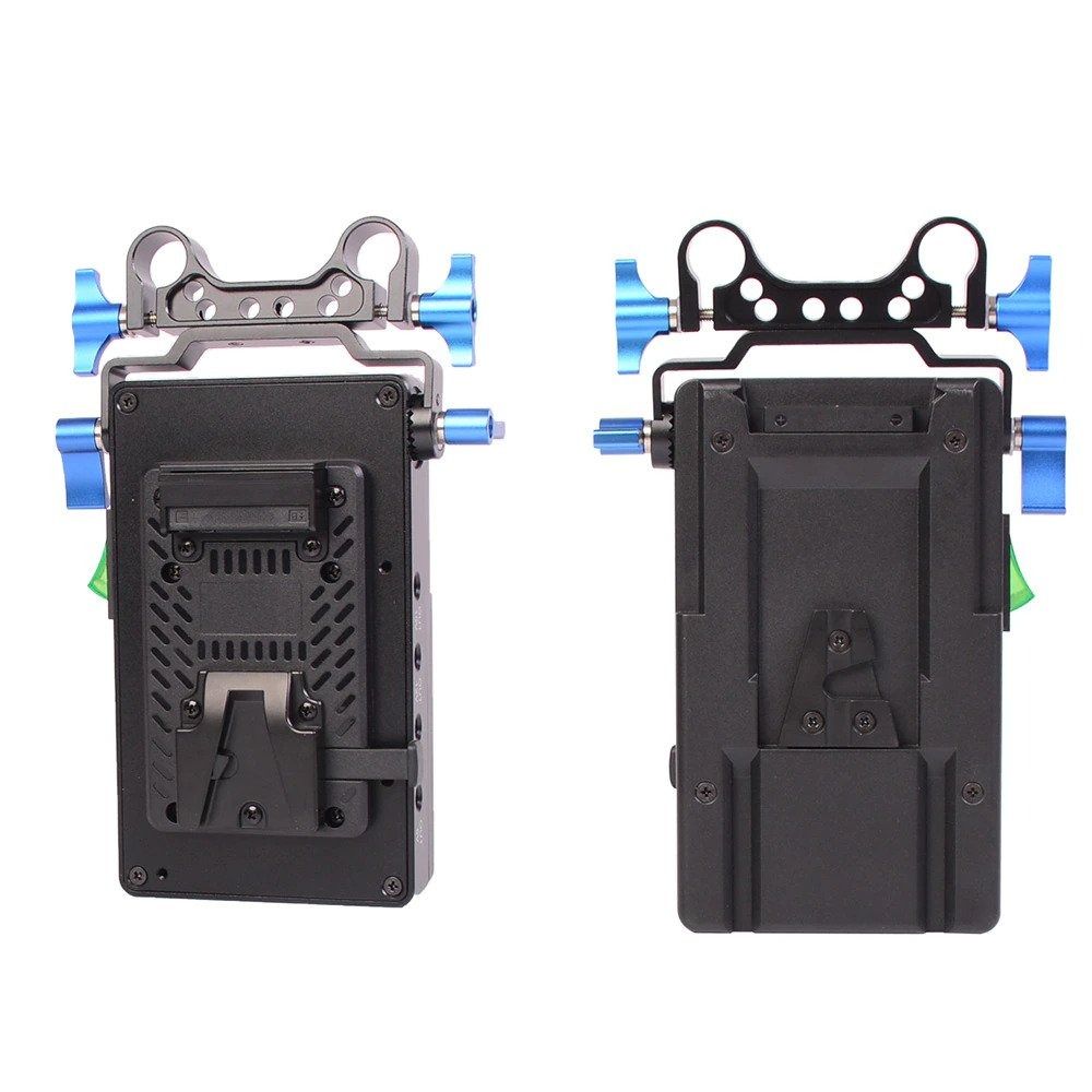 V-Mount Plate Adapter with selectable output from 5V-15V and with rod ...