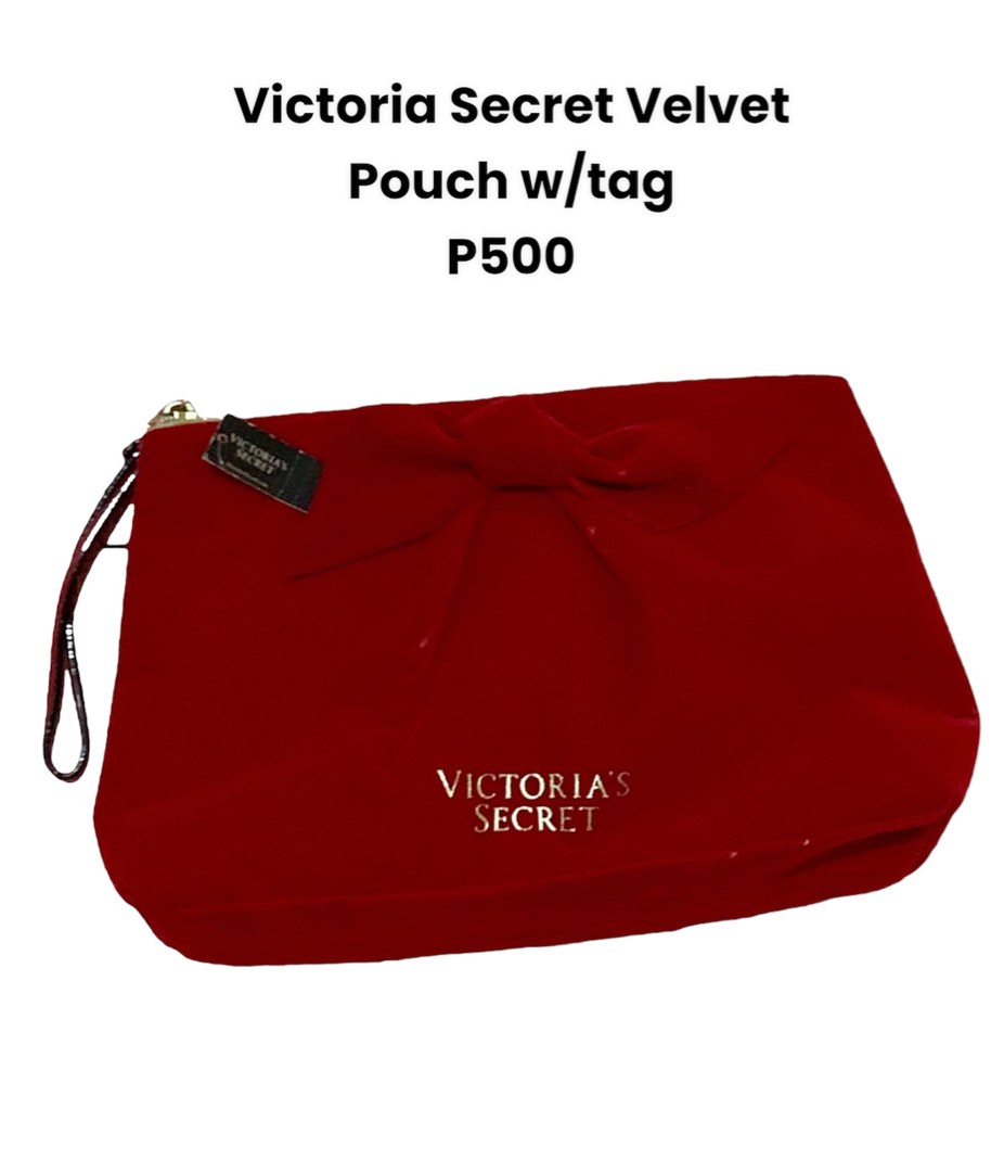 VS Velvet Pouch, Women's Fashion, Bags & Wallets, Purses & Pouches on ...
