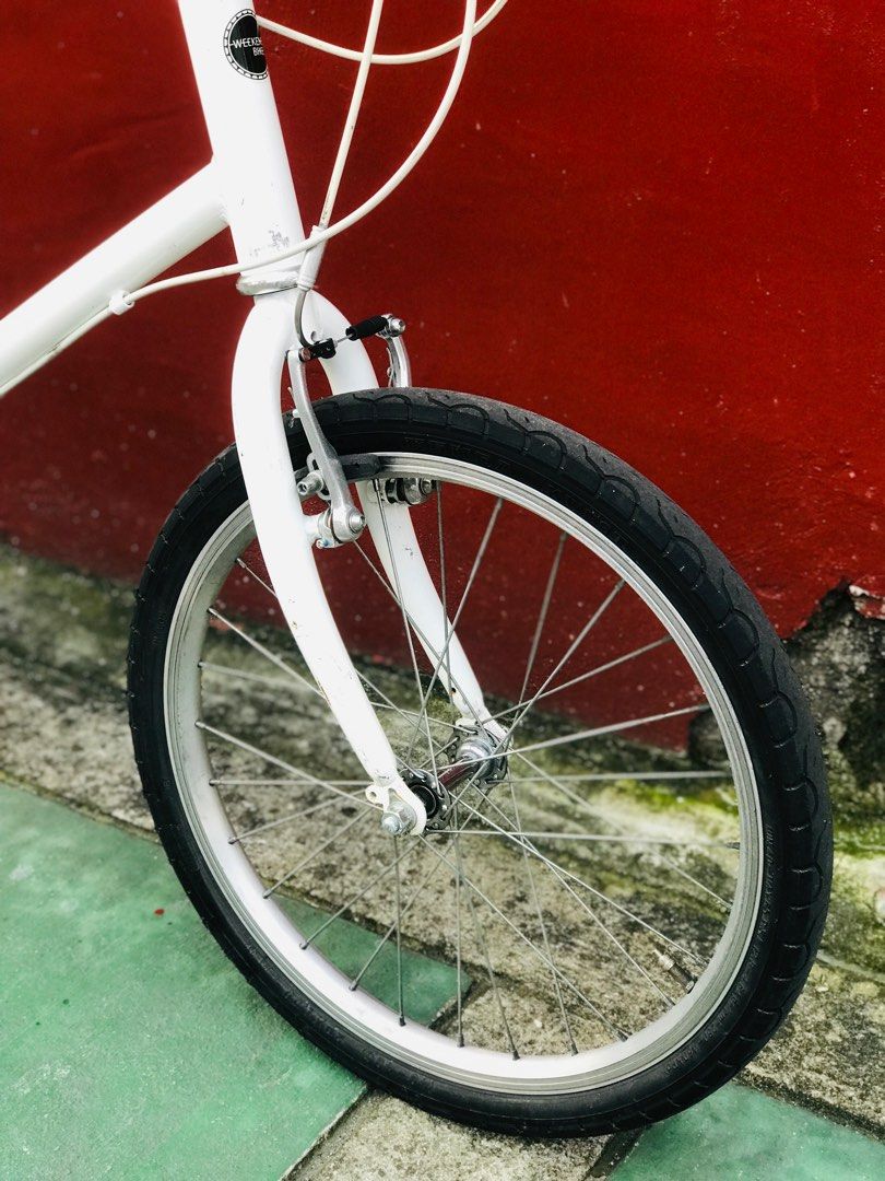 Weekend Bike Mini Velo Pearl White Alloy Frame, Sports Equipment ...