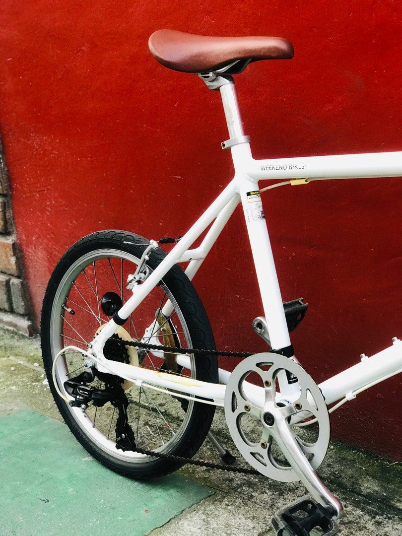 Weekend Bike Mini Velo Pearl White Alloy Frame, Sports Equipment ...