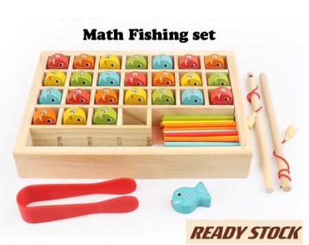 Wooden Fishing Math Learning set | Montesssori Learning | Counting ...