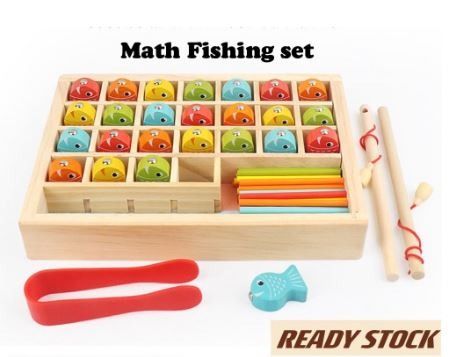 Wooden Fishing Math Learning set | Montesssori Learning | Counting ...