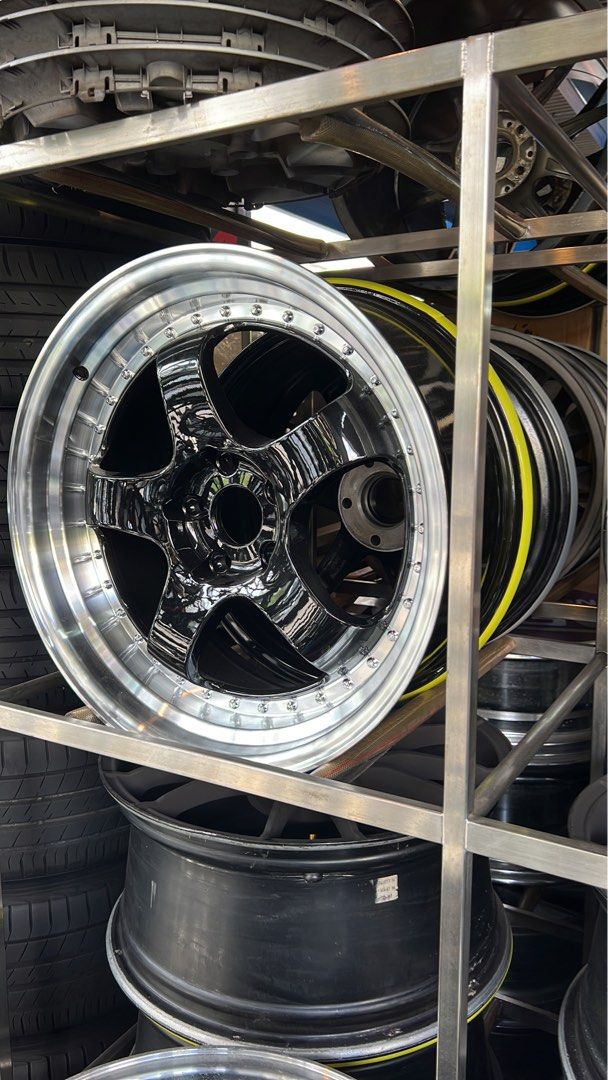 Work Meister (Rep) Rims only., Car Accessories, Tyres & Rims on Carousell