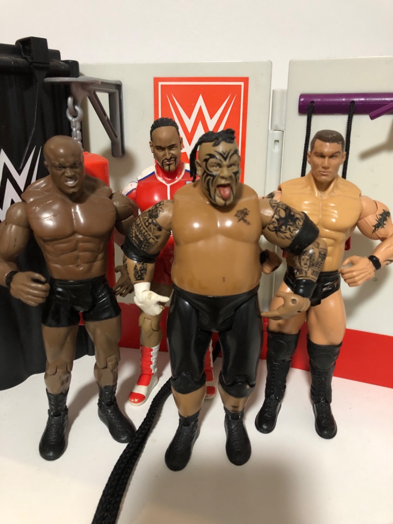 Wwe Raw Icons Bobby Lashley, MVP, Umaga & Randy Orton, Hobbies & Toys, Toys & Games on Carousell