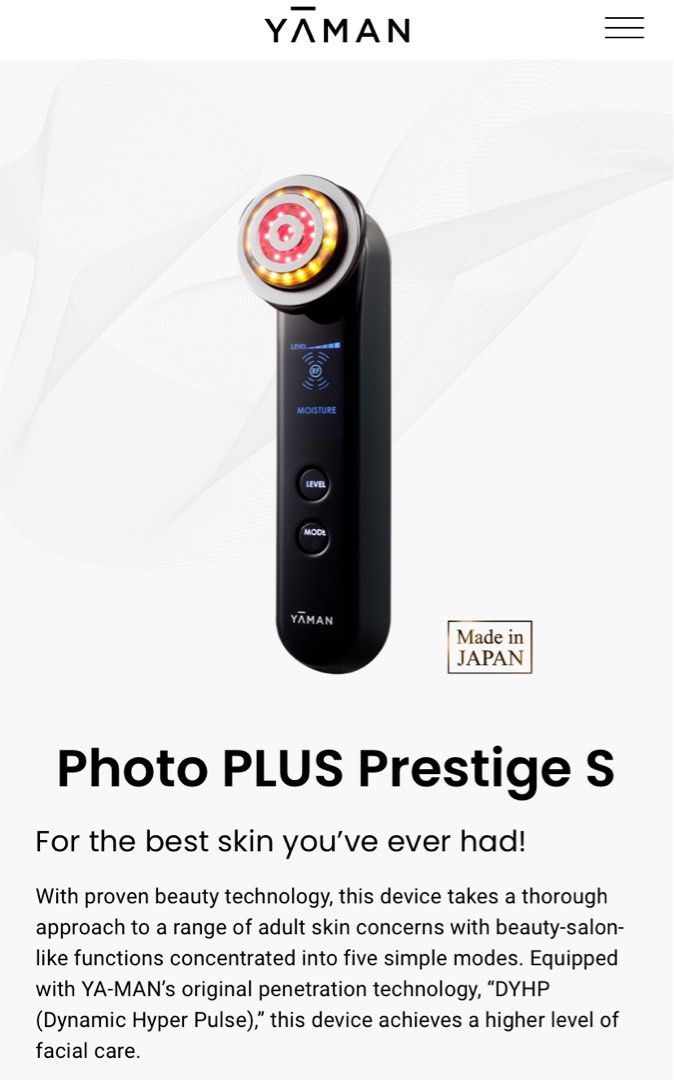 Yaman Photo PLUS Prestige S, Beauty & Personal Care, Face, Face Care on ...