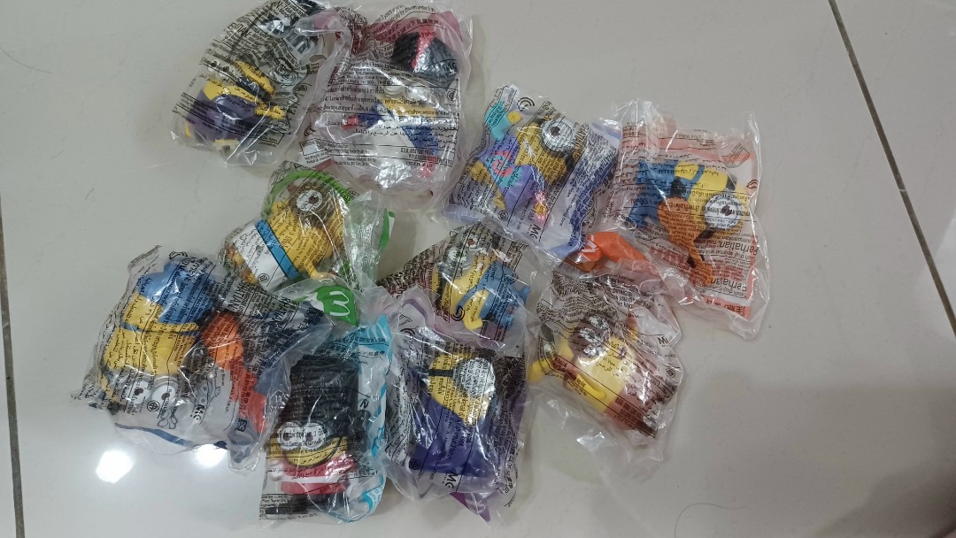 2015 McDonald Malaysia Happy Meal mcd MCD Minions full set collection ...
